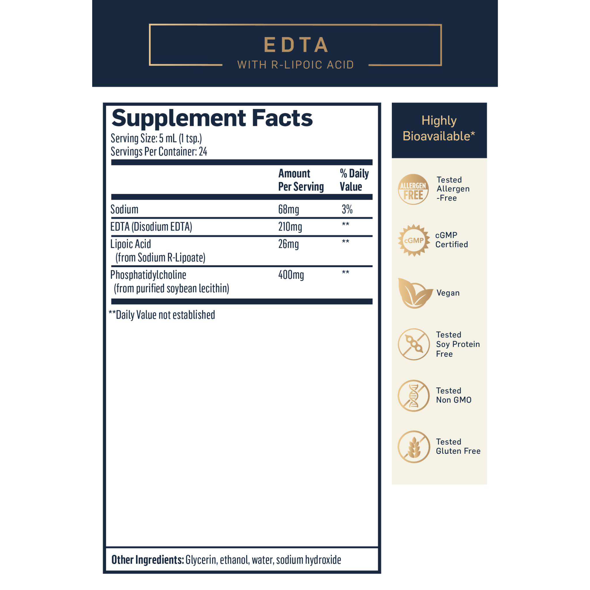 Liposomal EDTA With R-Lipoic Acid – Sparrow Health & Performance